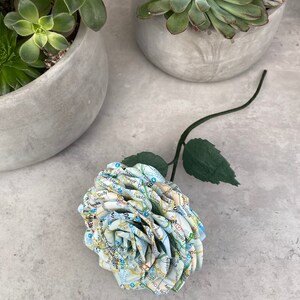 Map Paper Rose Made From Preloved Map or Specific Location - Etsy UK