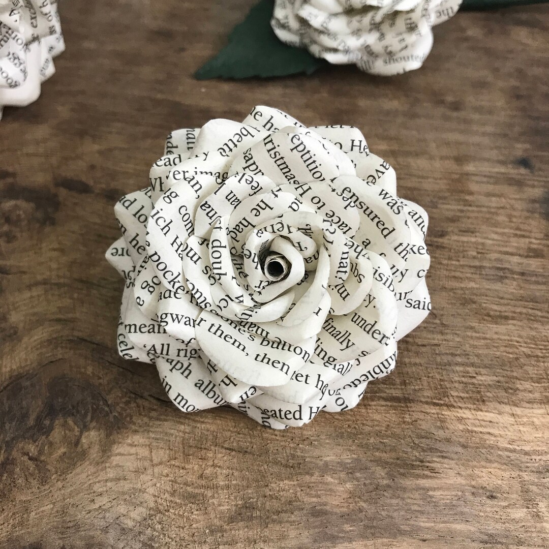 Book Page Brooch Pin, Literary, Brooch, Buttonhole, Groomsmen, Wedding ...