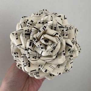 Paper Rose Made From a Specific Piece of Music and Colour - 1st Wedding ...