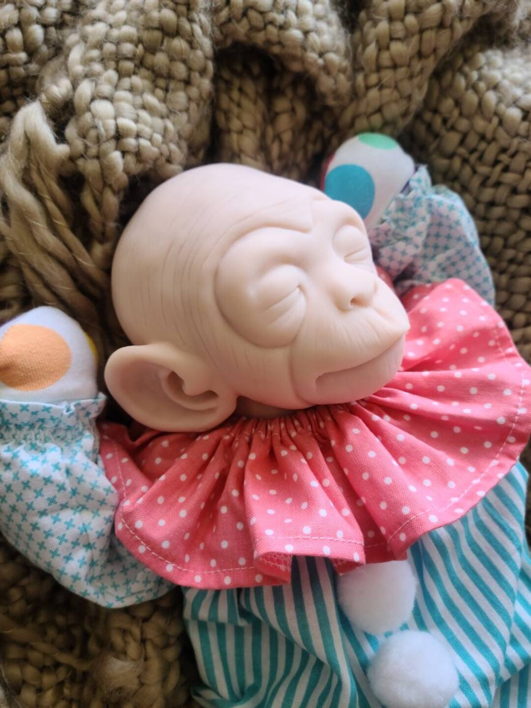 Peanut Silicone Monkey Cuddle Head Doll - Etsy