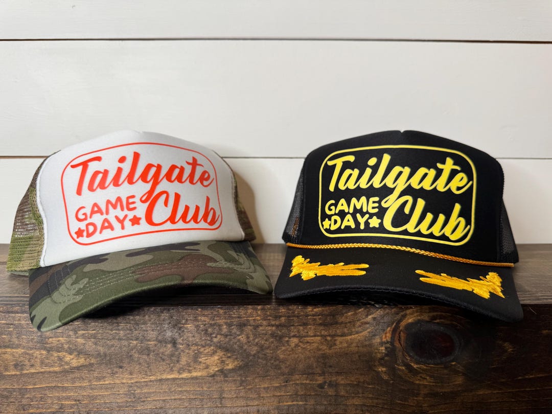 Tailgate Gameday Club Trucker Hat - Etsy