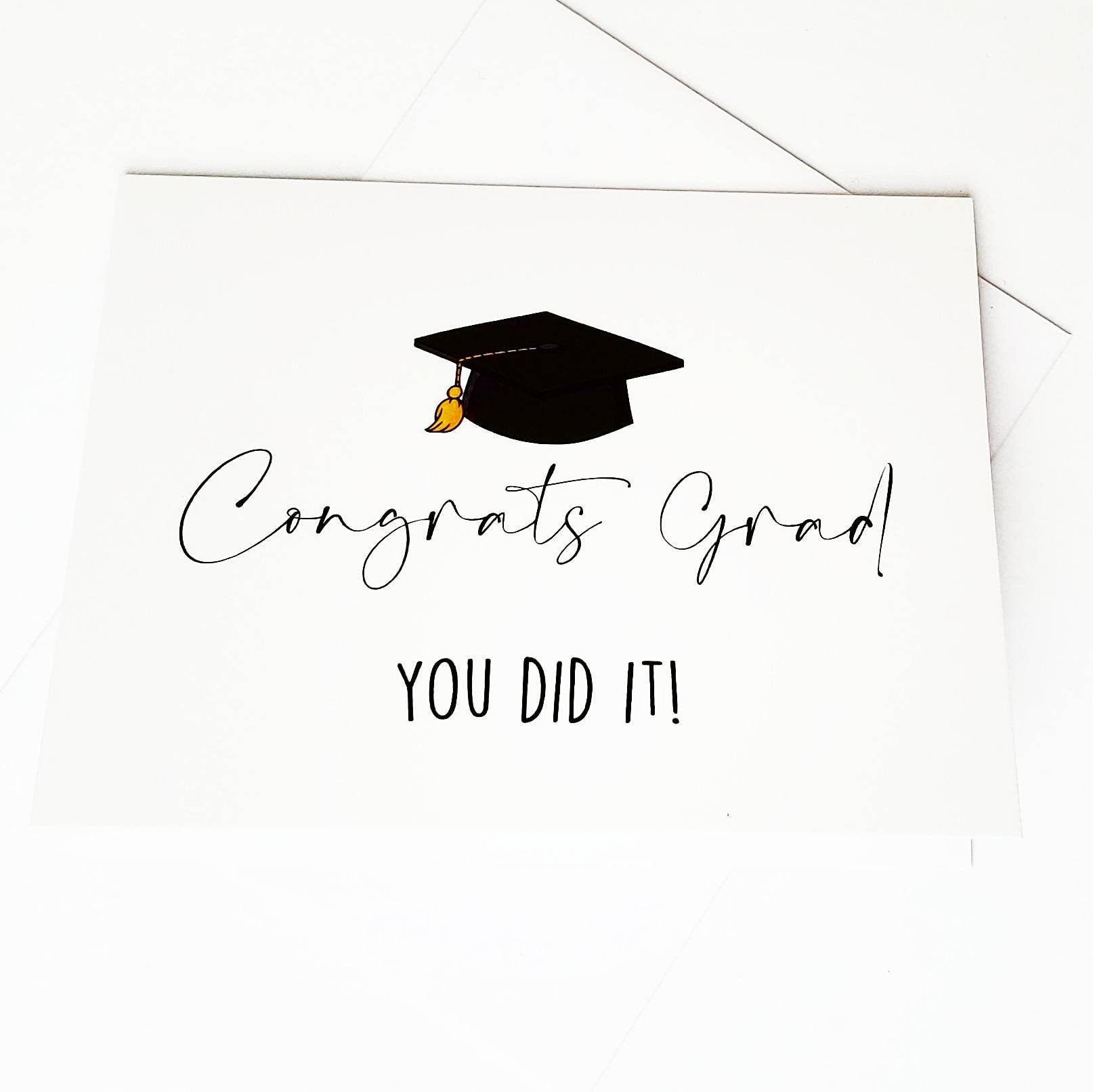 Congrats Grad Card, Congratulations, Congradulations, You Did It, High ...