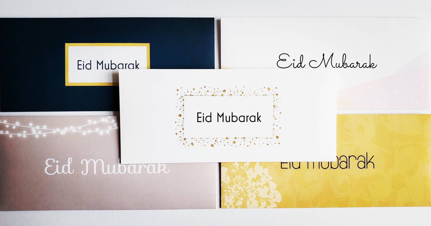 Set of 5 Eid Money Holders Eidi Eid Mubarak Money - Etsy