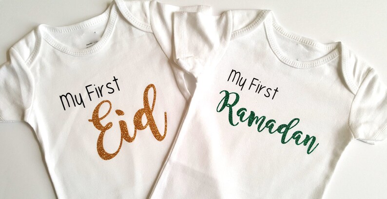 My First Eid Ramadan Bodysuit Set Eid Mubarak Ramadan Eid - Etsy