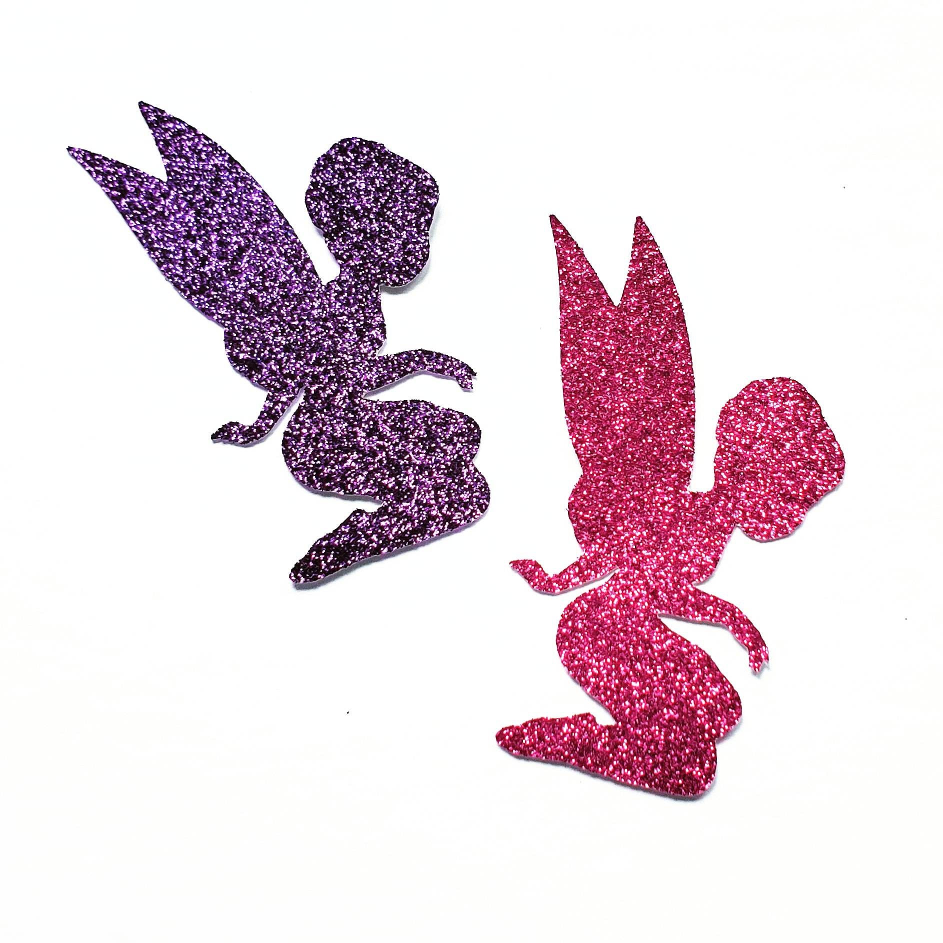 10 Fairy Cut Outs Glitter cutouts glitter paper fairy die | Etsy