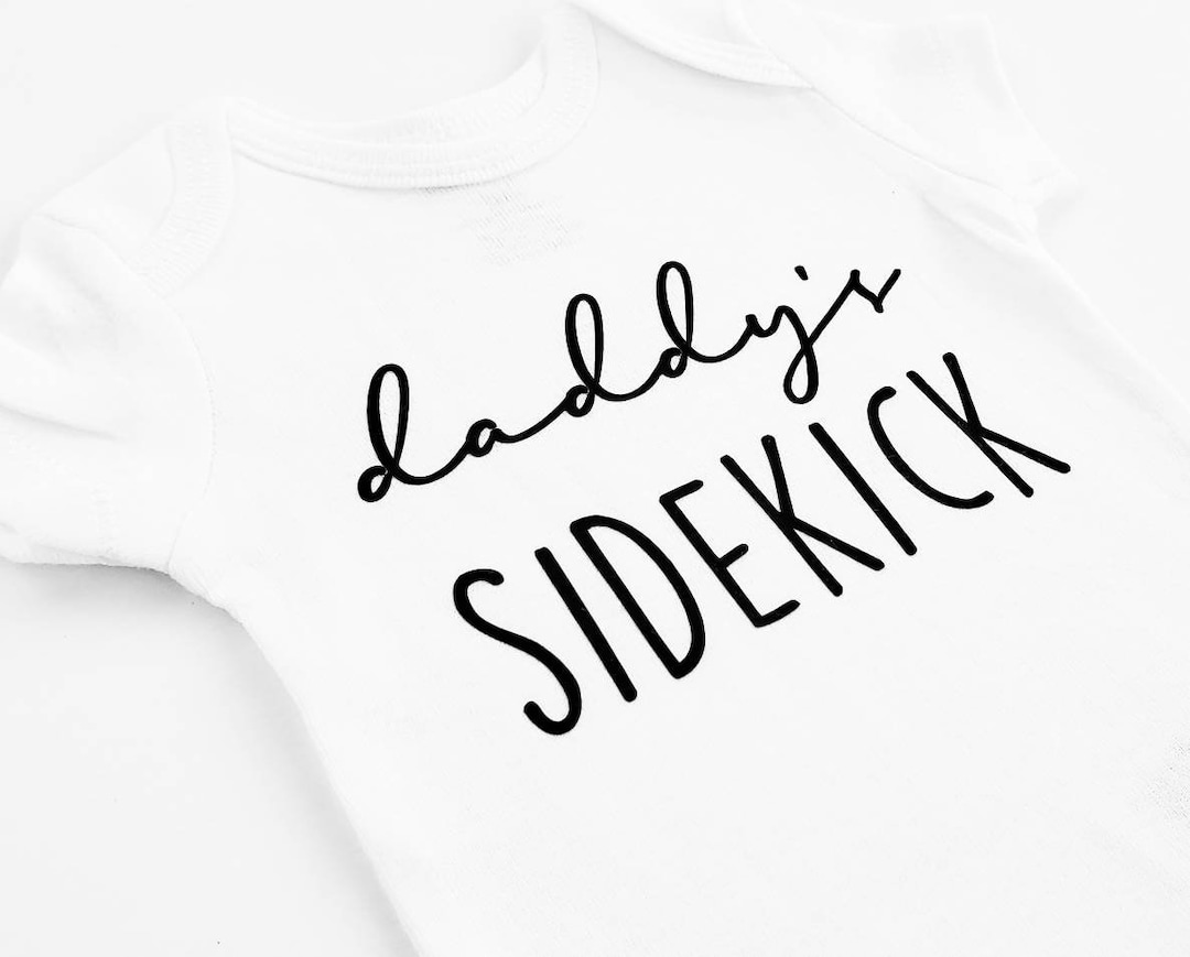 Daddy's Sidekick, Baba's Sidekick, Cute Baby Bodysuit, Baby Girl Boy ...