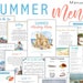 PRIMER SUMMER Beach Morning Menu Pages | Homeschool Morning Time Basket ...