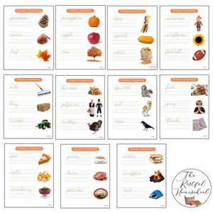 CURSIVE AUTUMN Morning Menu Pages Homeschool Morning Basket Calendar ...