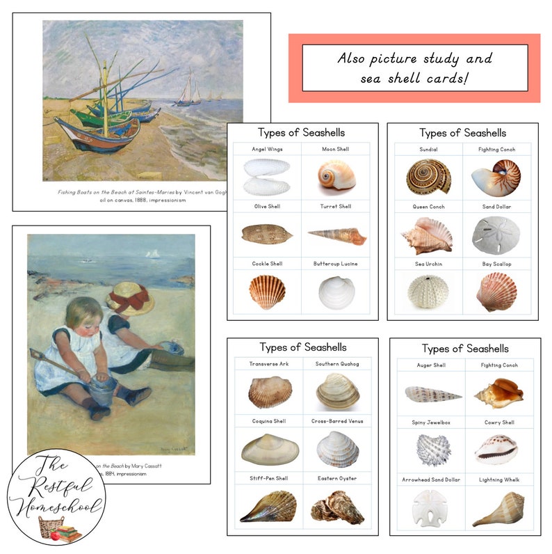 PRIMER SUMMER Beach Morning Menu Pages | Homeschool Morning Time Basket ...