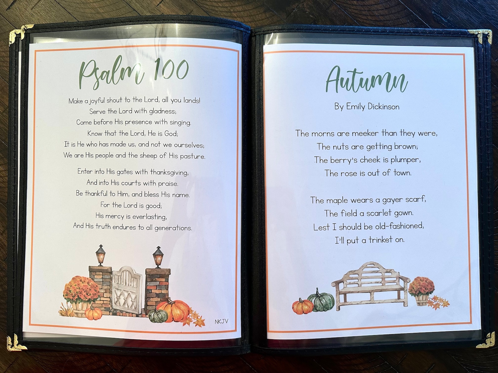 PRIMER AUTUMN Morning Menu Pages | Homeschool Morning Basket | Calendar ...