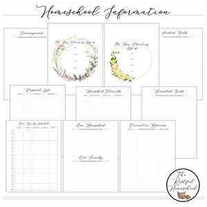 Homeschool Planner 2025-2026 | Printable Homeschool Planner | Weekly ...