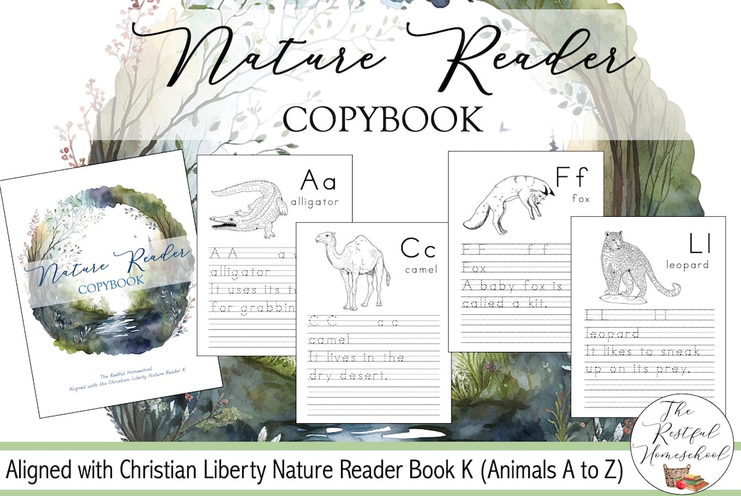 Nature Reader Copybook | Animals A to Z | Handwriting Practice | Primer ...