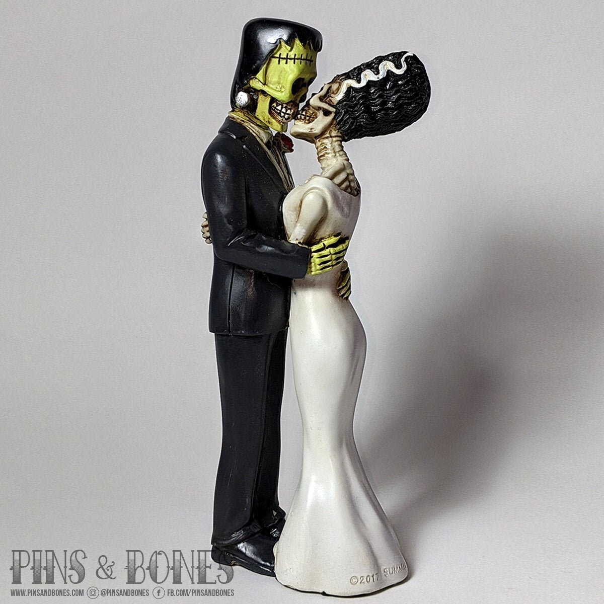 Pins & Bones Frankenstein and Bride Figurine Hand Detailed - Etsy