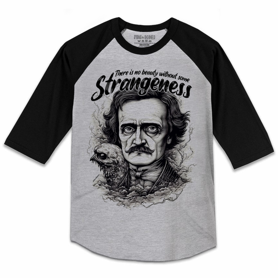 Edgar Allan Poe Shirt Ravens Murder Poem Allan Poe Raglan Shirt Goth ...
