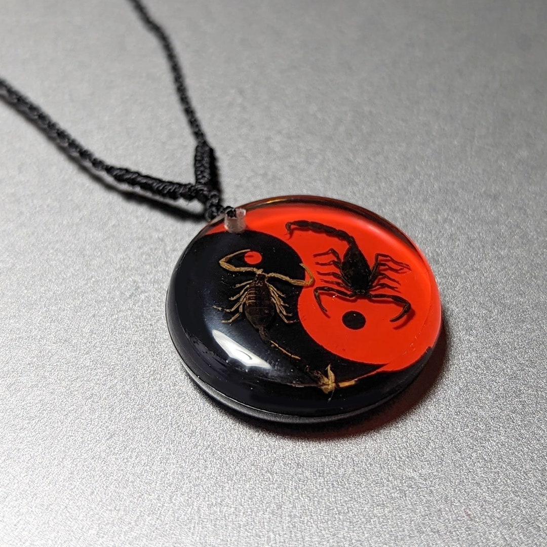 Pins & Bones Scorpion Necklace Yinyang Scorpion Necklace, Pendant ...