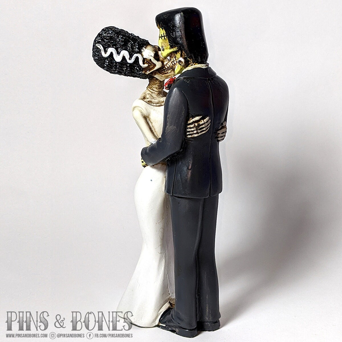 Pins & Bones Frankenstein and Bride Figurine Hand Detailed | Etsy