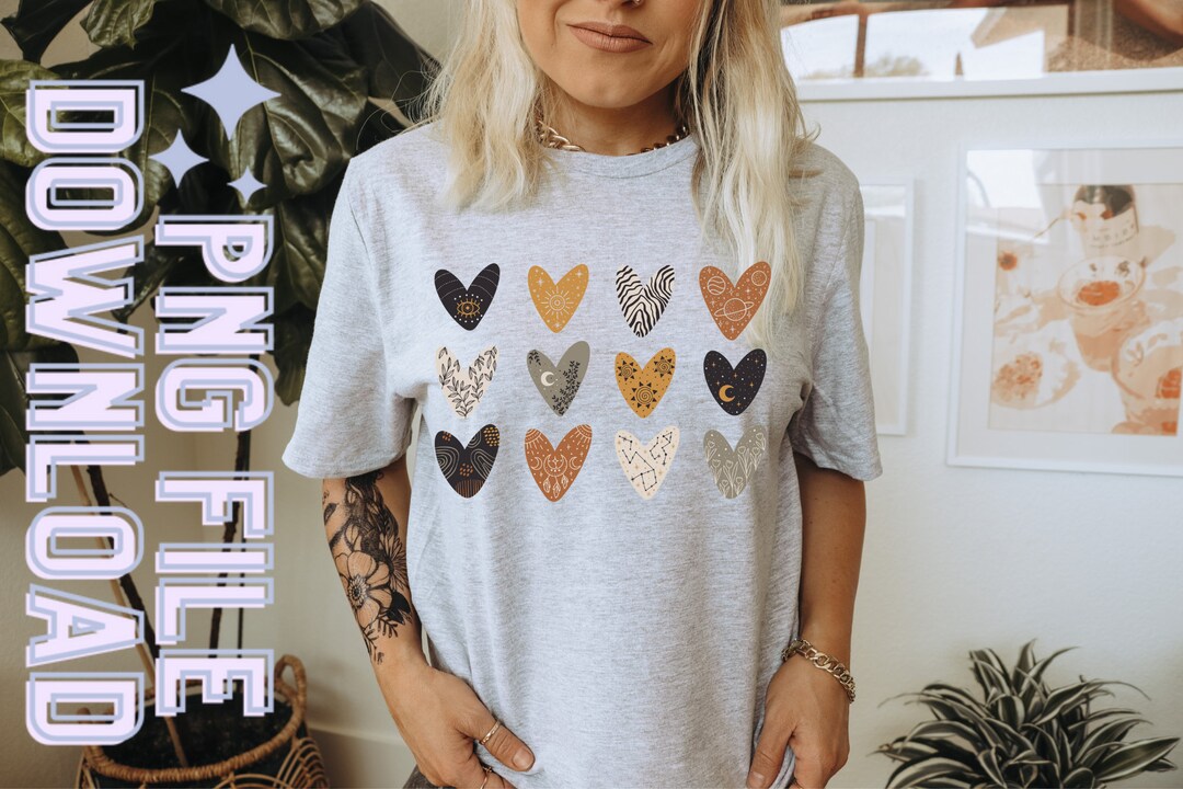 Mixed Heart Png - Etsy