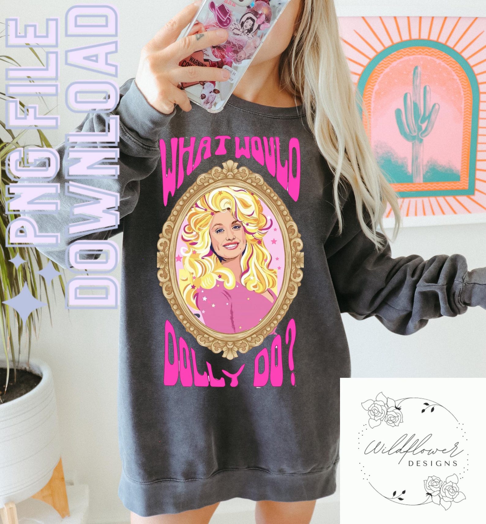 What Would Dolly Do?, Dolly, Digital File, DTF, PNG, Sublimation, WWDD ...