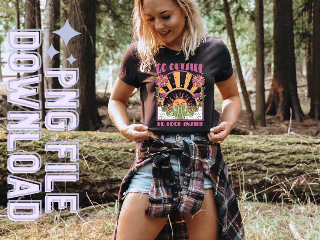 Go Outside PNG, Hippy PNG - Etsy