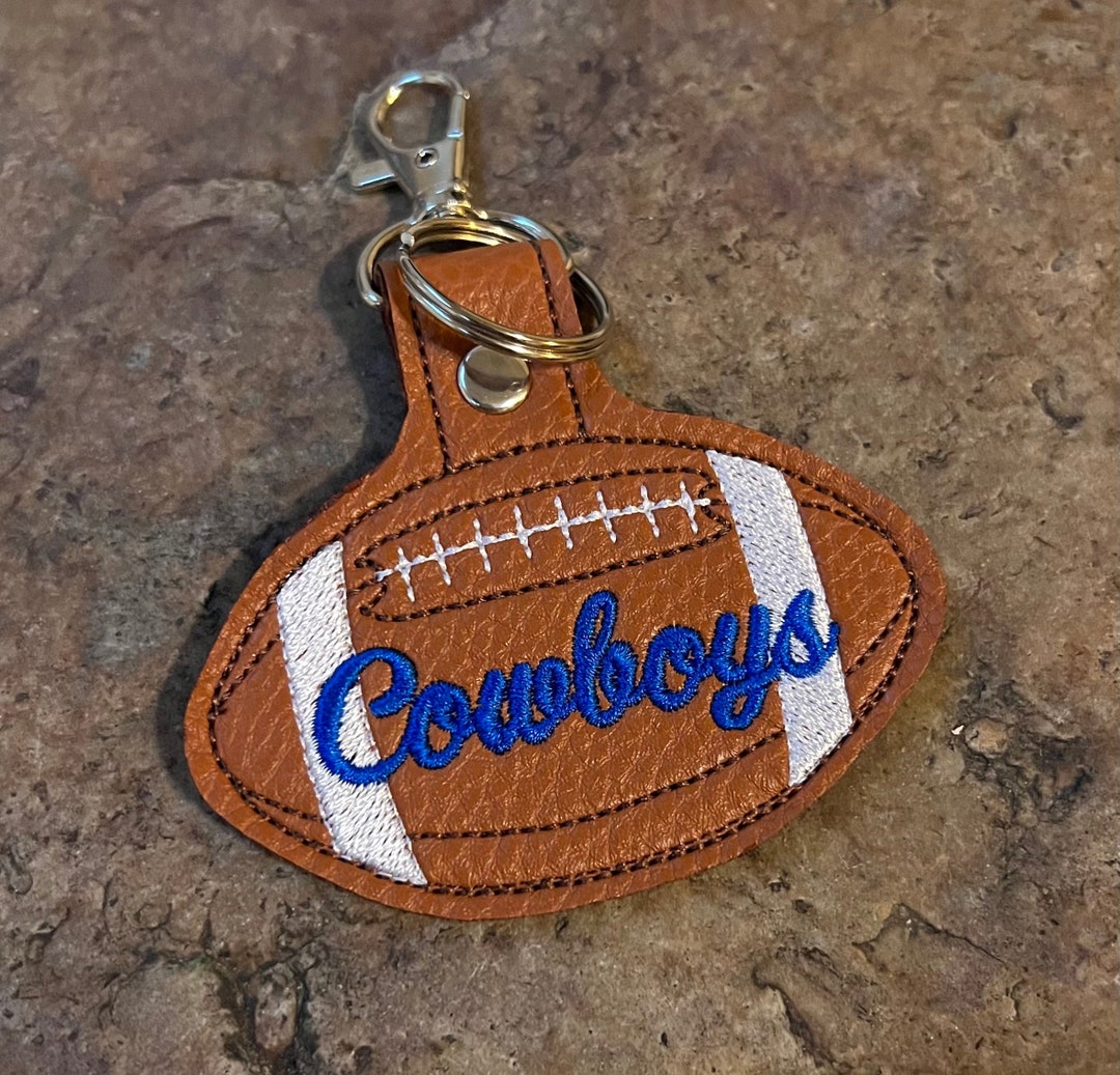 Dallas Cowboys Football Team-keychain-embroidered Faux Leather-unique ...