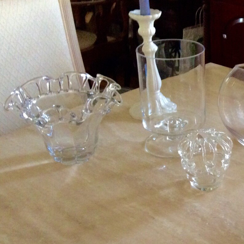MURANO LACE Edge Crystal CANTERBURY Vase by Duncan Miller - Etsy