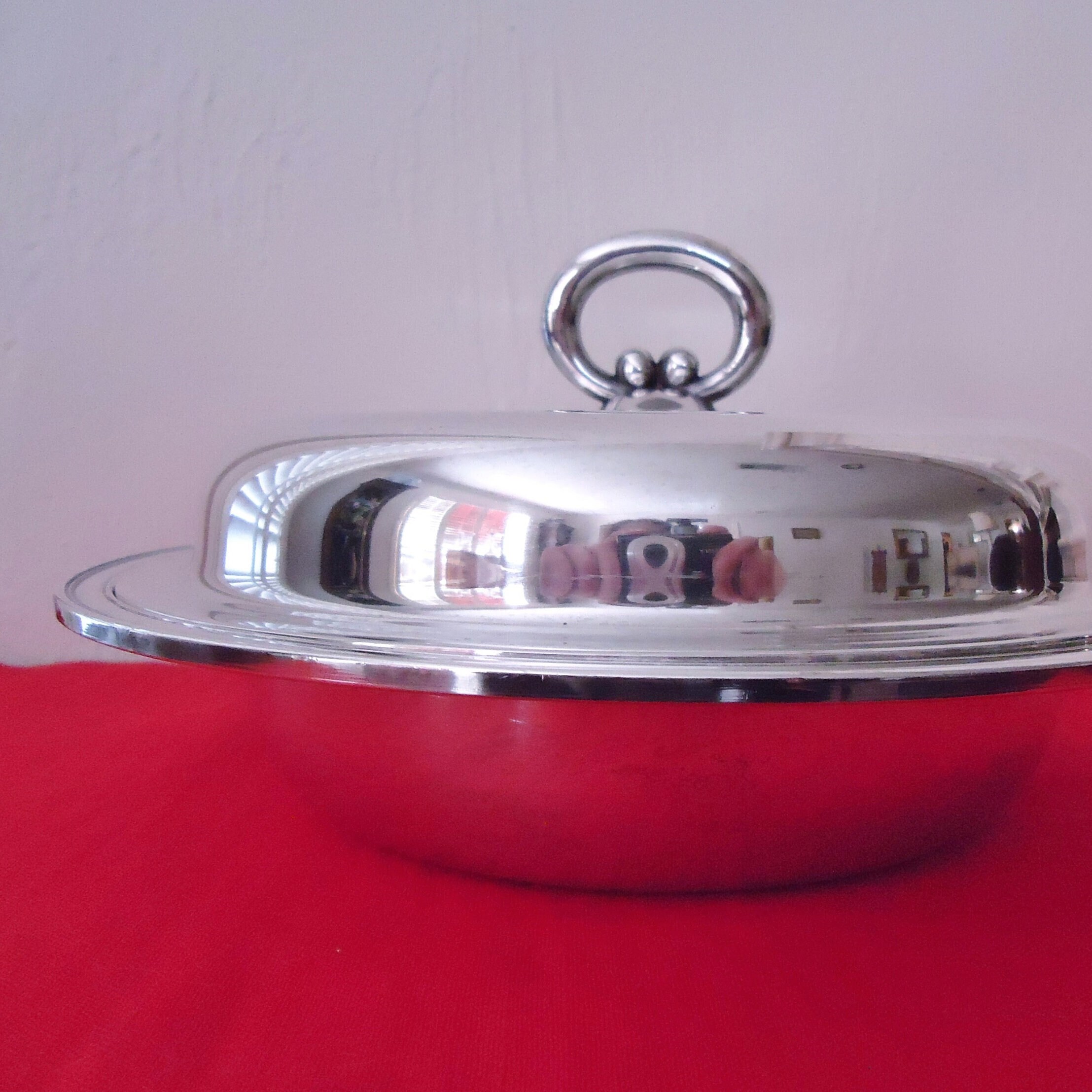 Silver CHAFING DISH by Royal Rochester Sheffield EPNS 4 Piece Lidded ...