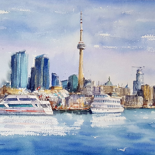 Toronto Skyline - Etsy