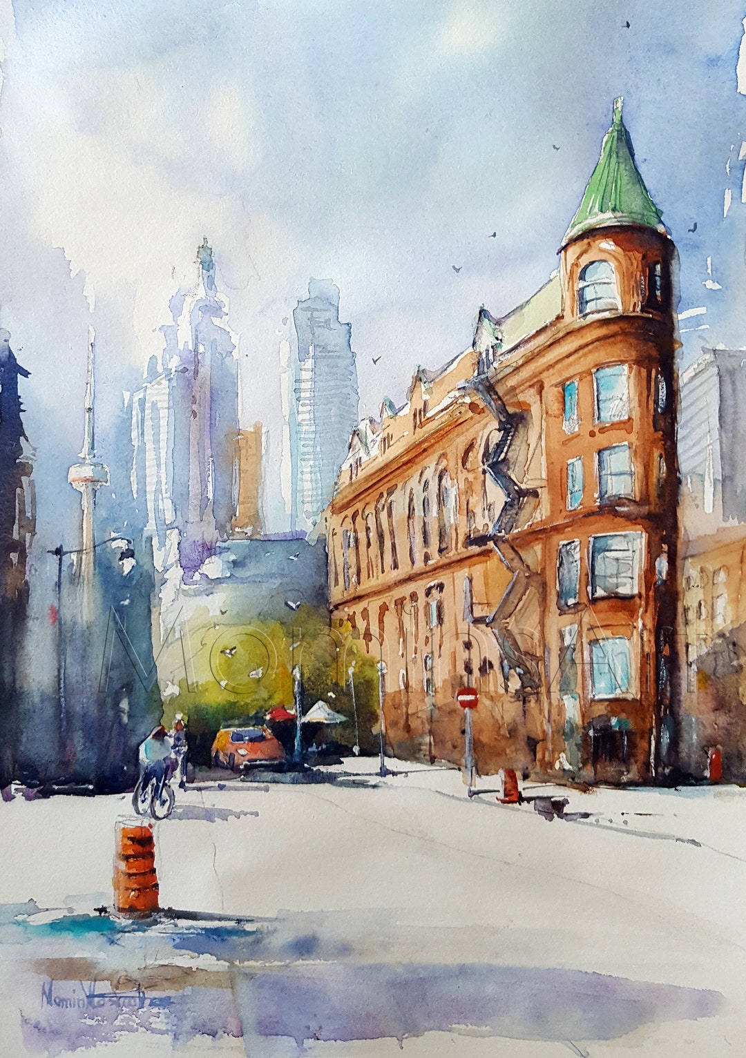 Gooderham Building Toronto Prints From My Original Watercolor Painting ...