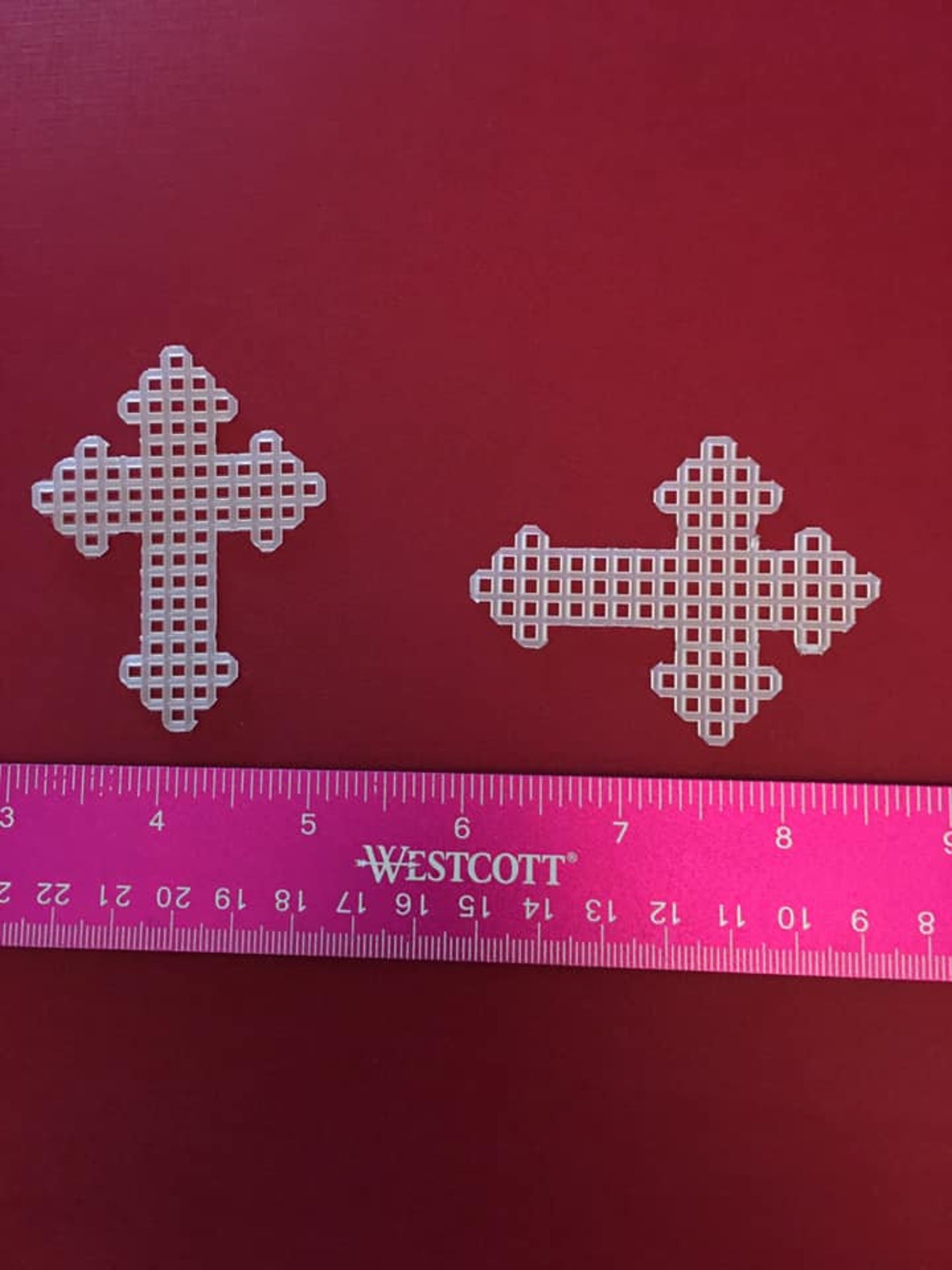 10 Pk. Mini Cross Cut Outs. - Etsy