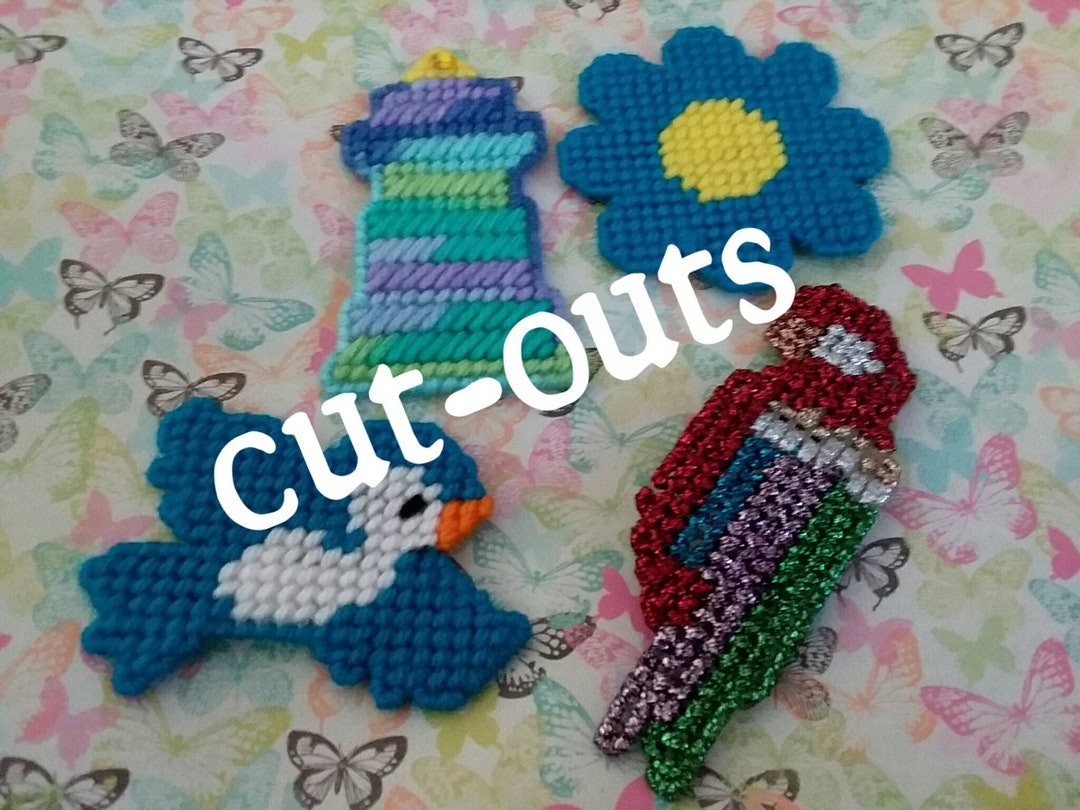 2 Pack. Plastic Canvas Cut Outs. - Etsy