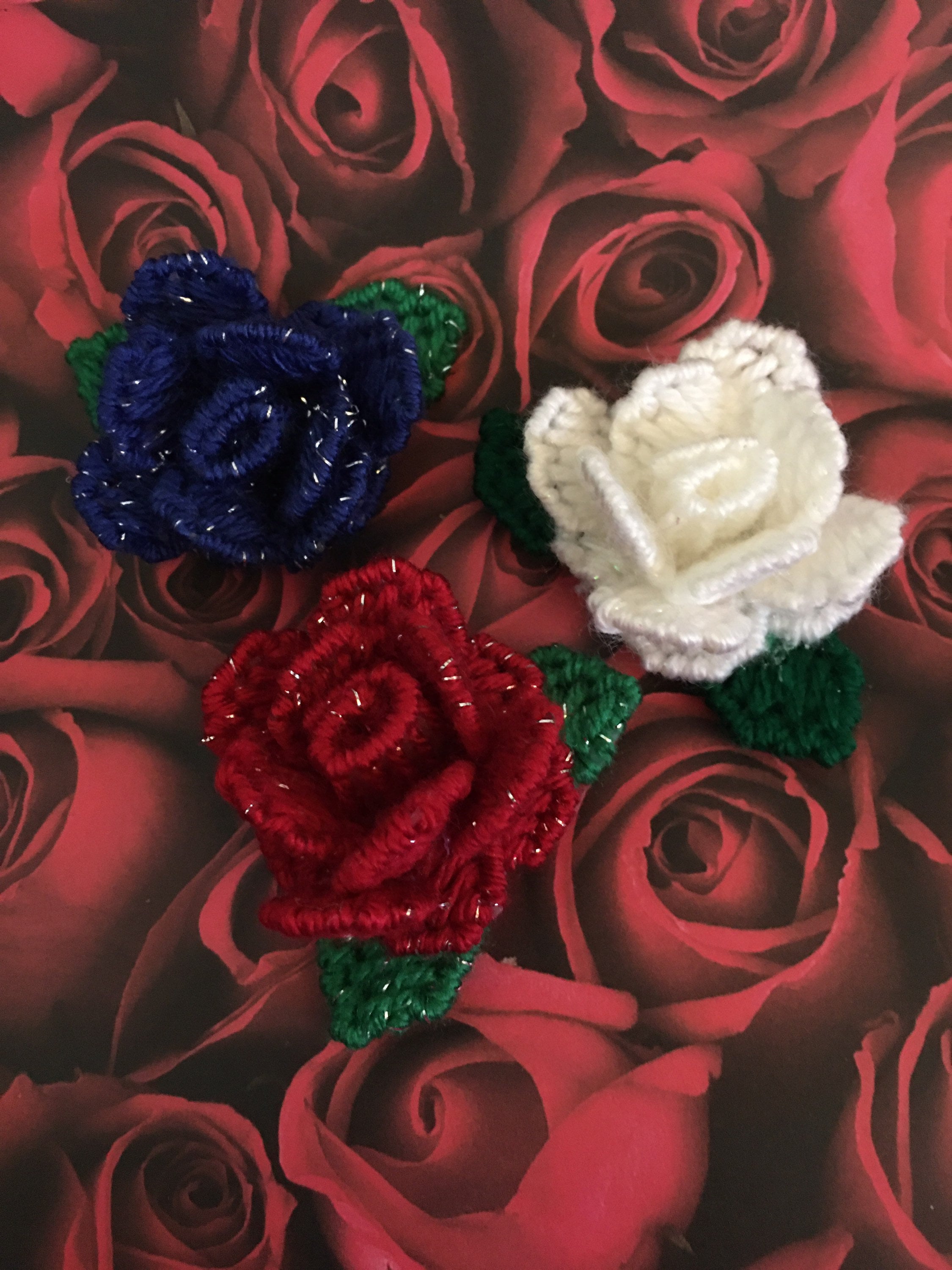 2 Pack,mini Plastic Canvas Roses. - Etsy