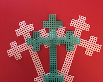 Plastic Canvas Cross Cut Out. 10 Pk | Etsy