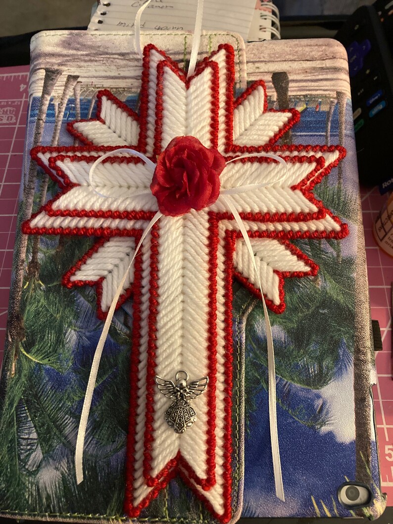 Plastic Canvas 3 Tier Cross. - Etsy