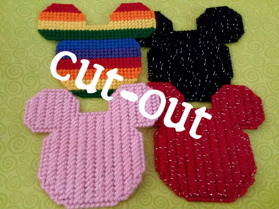3 Pack Mickey Head Cut Outs. - Etsy