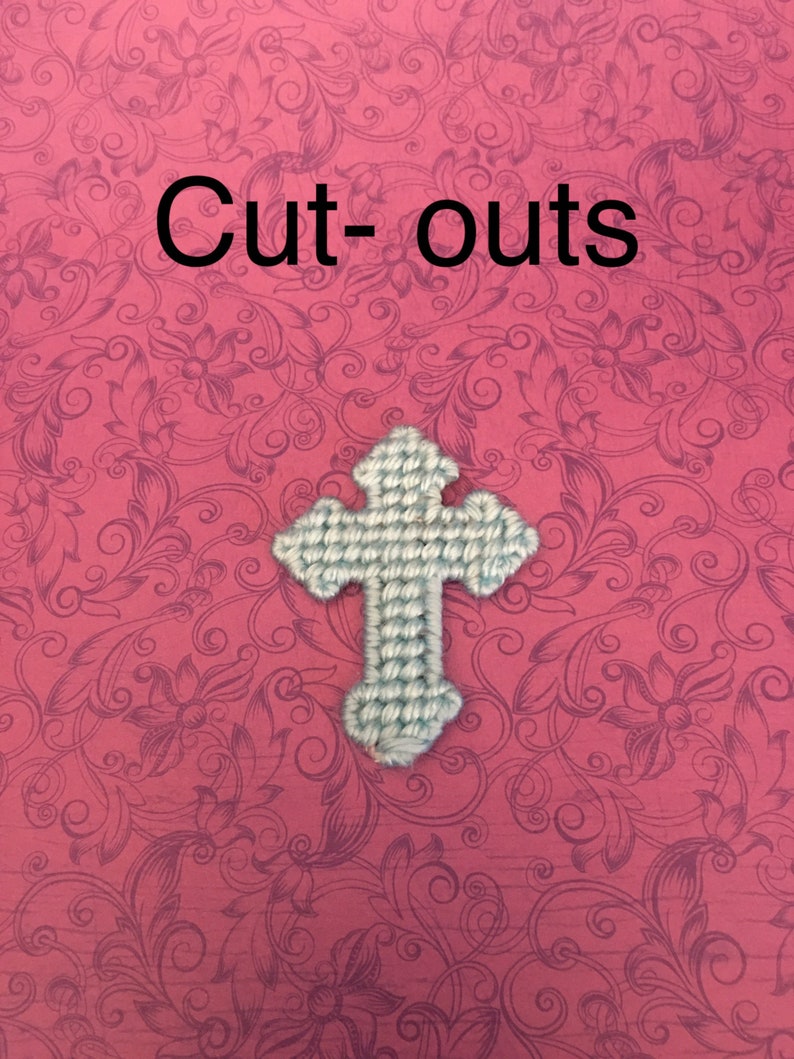 10 Pk. Mini Cross Cut Outs. - Etsy