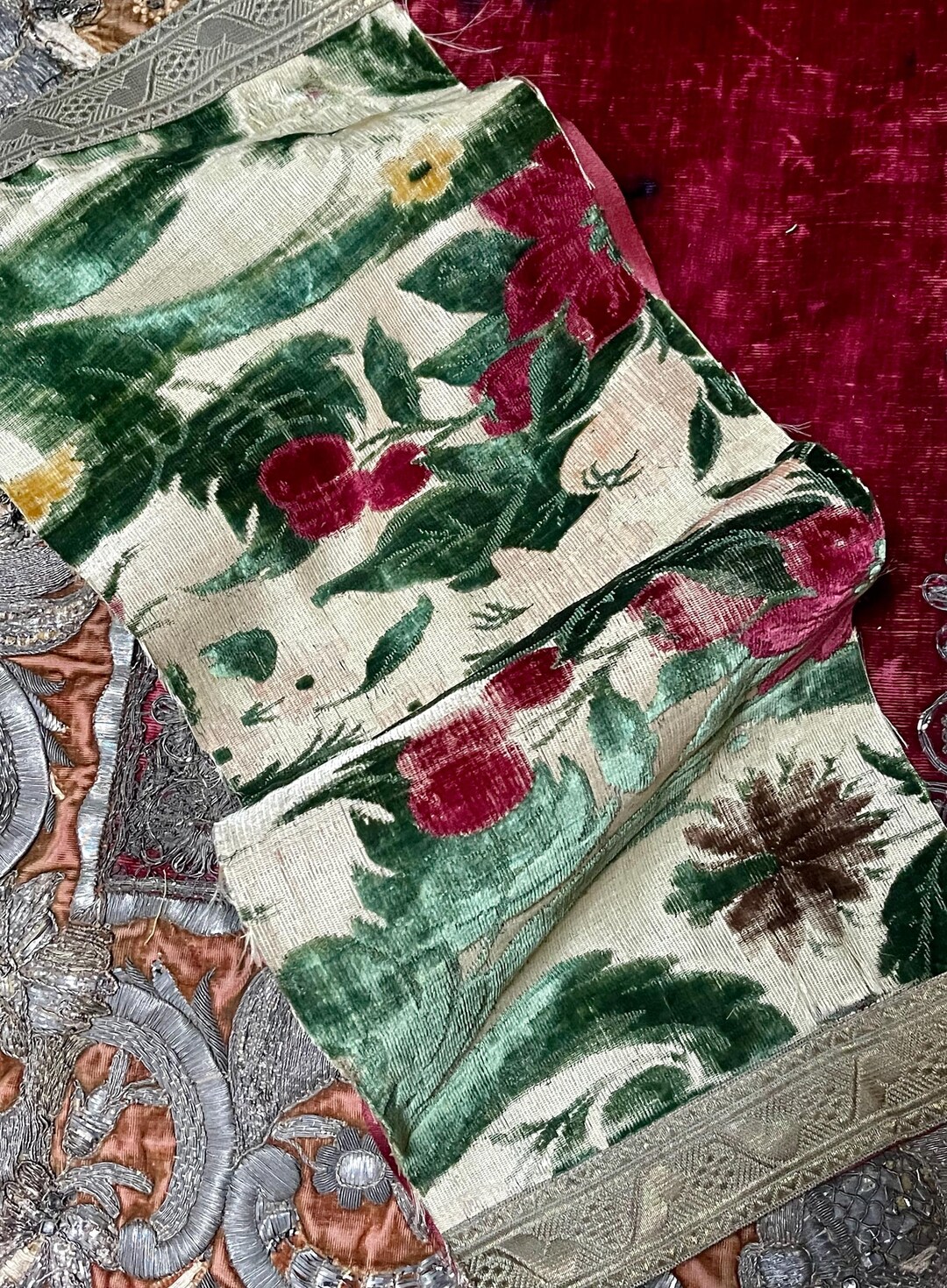 17th Century Genoa Silk Velvet - Etsy