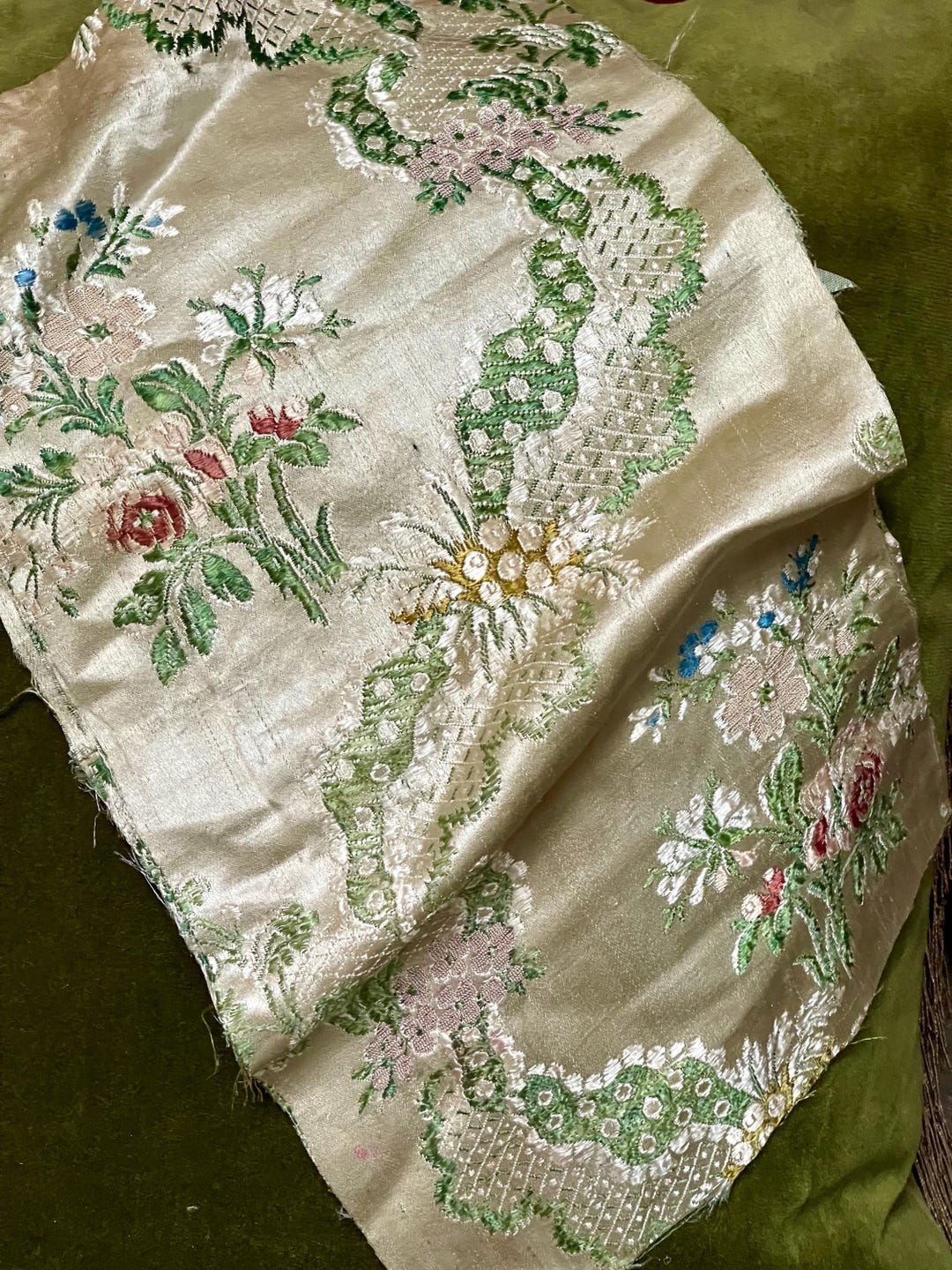 18th Century Spitalfields Silk Brocade - Etsy