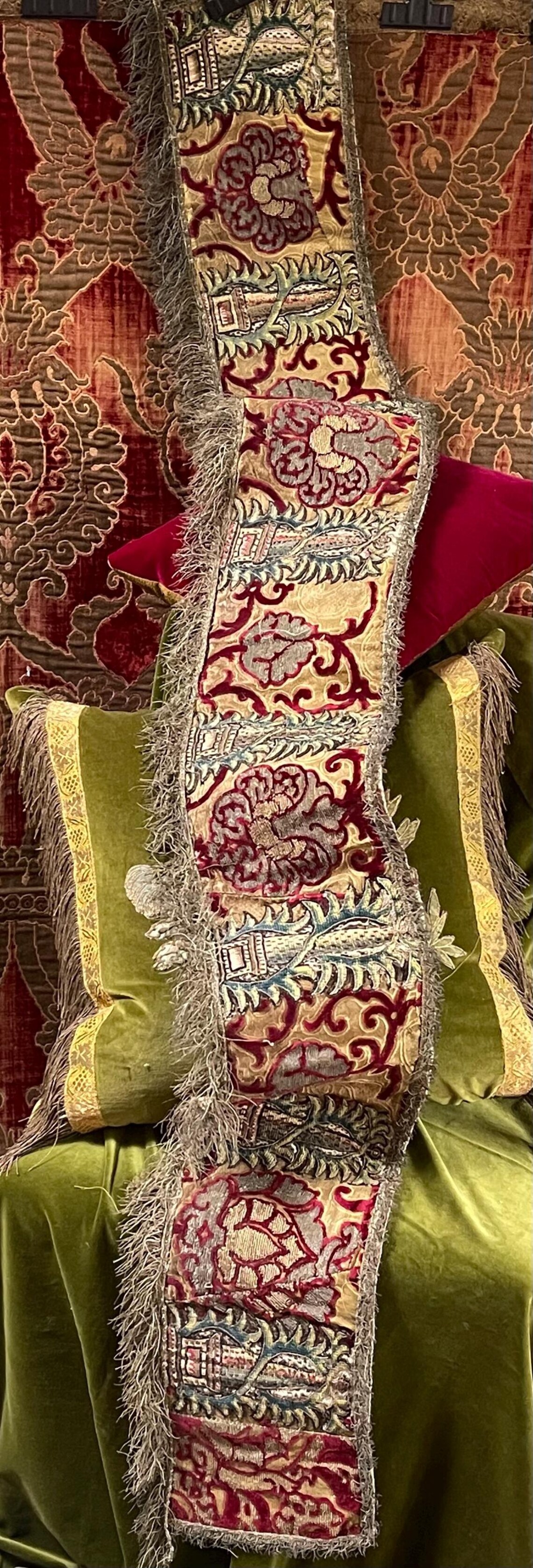 16th Century Renaissance Silk Velvet Valance Pomegranates - Etsy