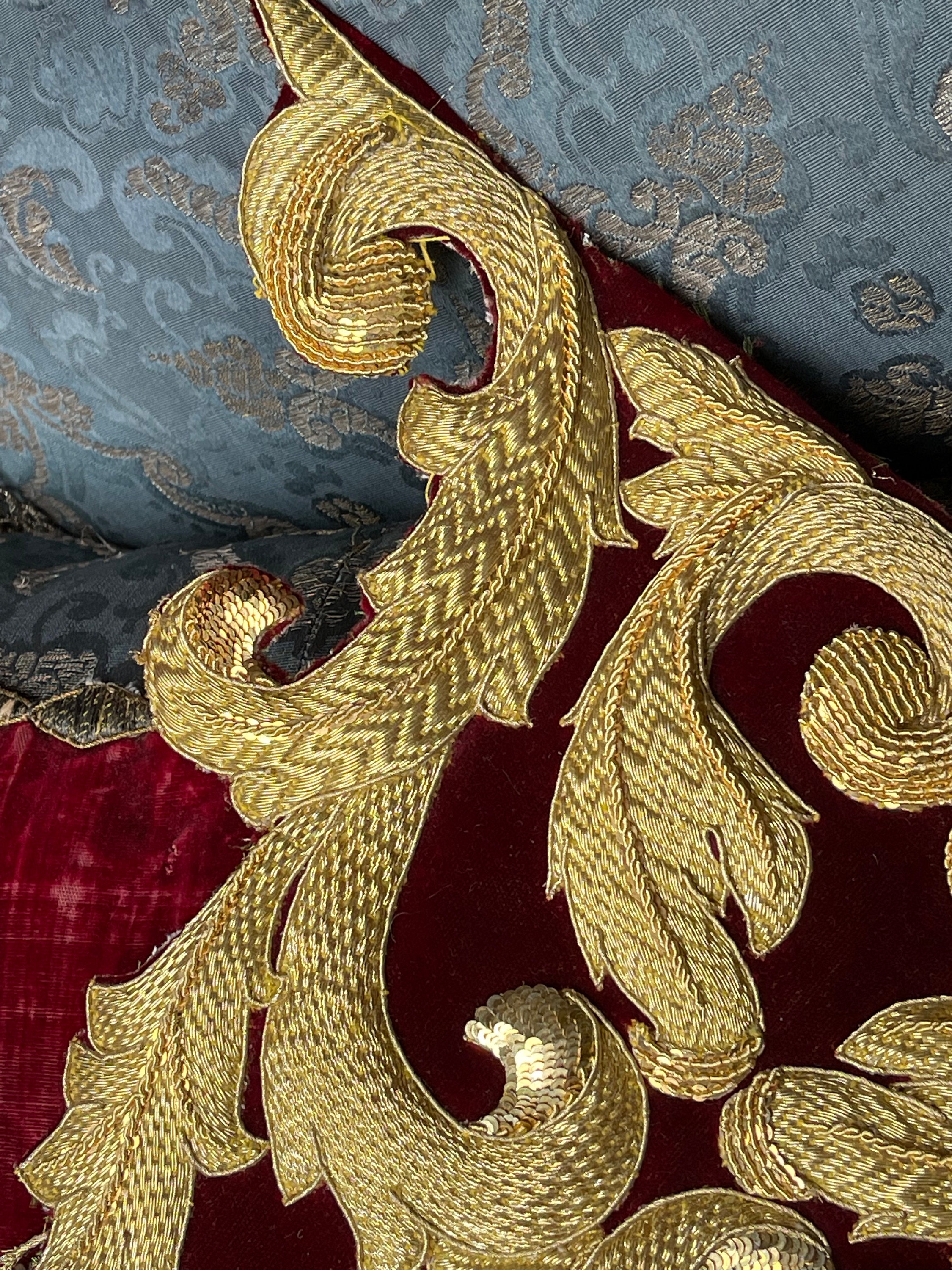 Gold Work Embroidery Spanish Bullion Applique Baroque Panel - Etsy