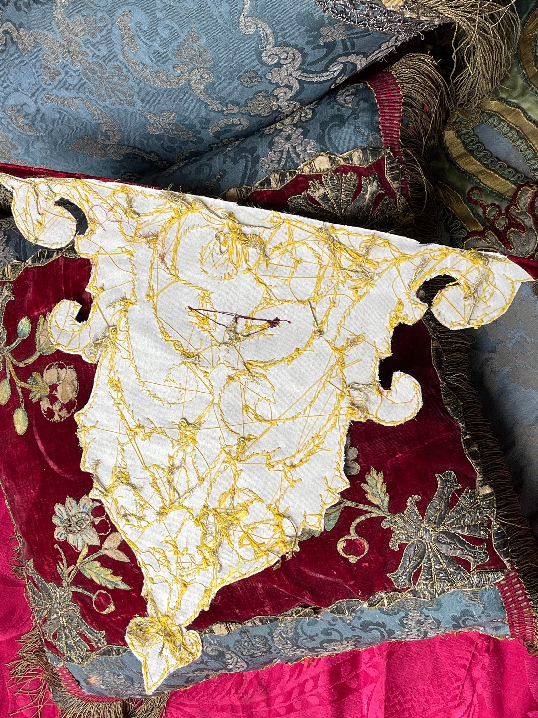 Gold Work Embroidery Spanish Bullion Applique Baroque Panel - Etsy