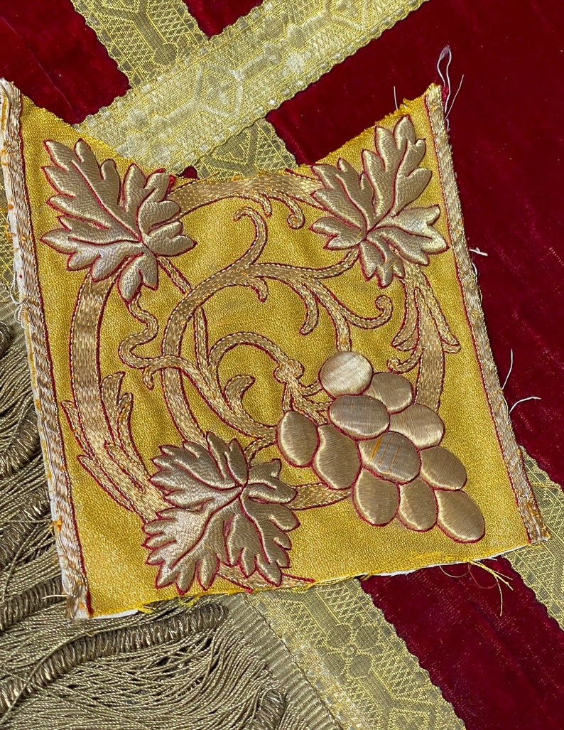 Antique Gold Metallic Applique Grape Vine - Etsy