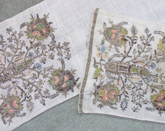 Antique Ottoman Turkish Islamic Sash Fine Gold Silver Metallic ...