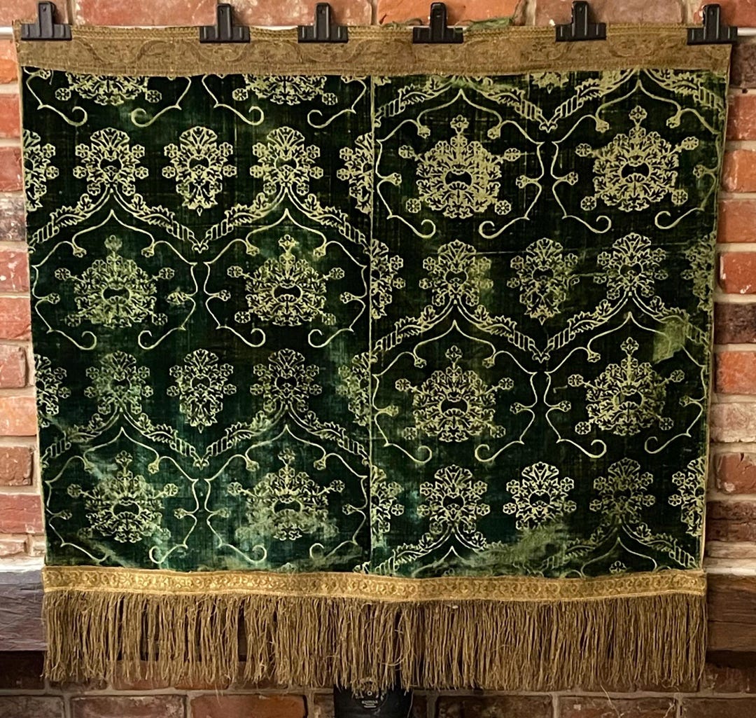 15th Century Ferronerie Renaissance Silk Velvet - Etsy