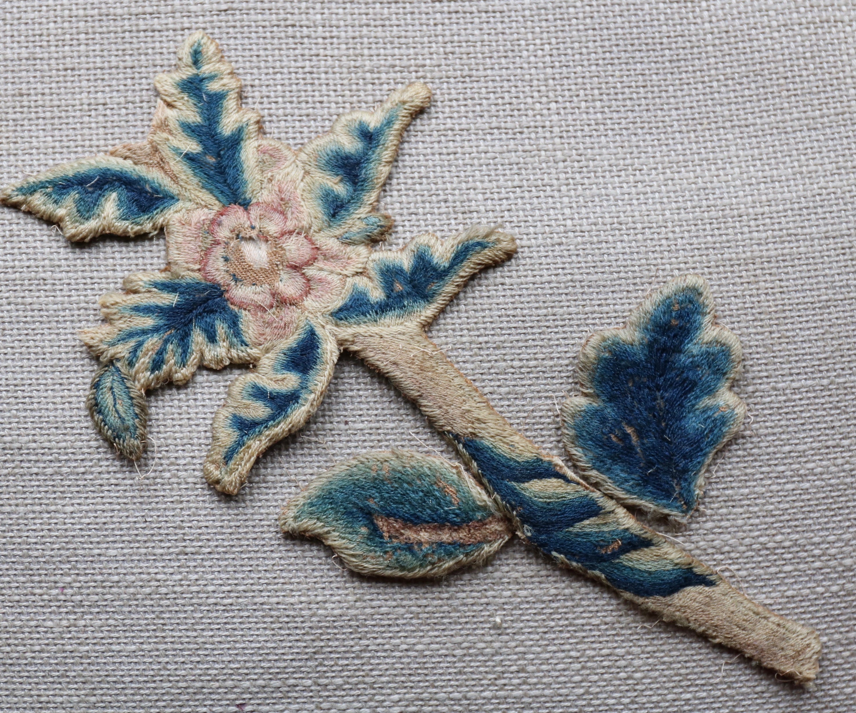 17th Century Crewel Work Jacobean Tree of Life Flower Applique - Etsy UK