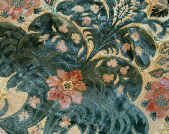 18th Century Cisele Silk Jardiniere Velvet Genoa - Etsy