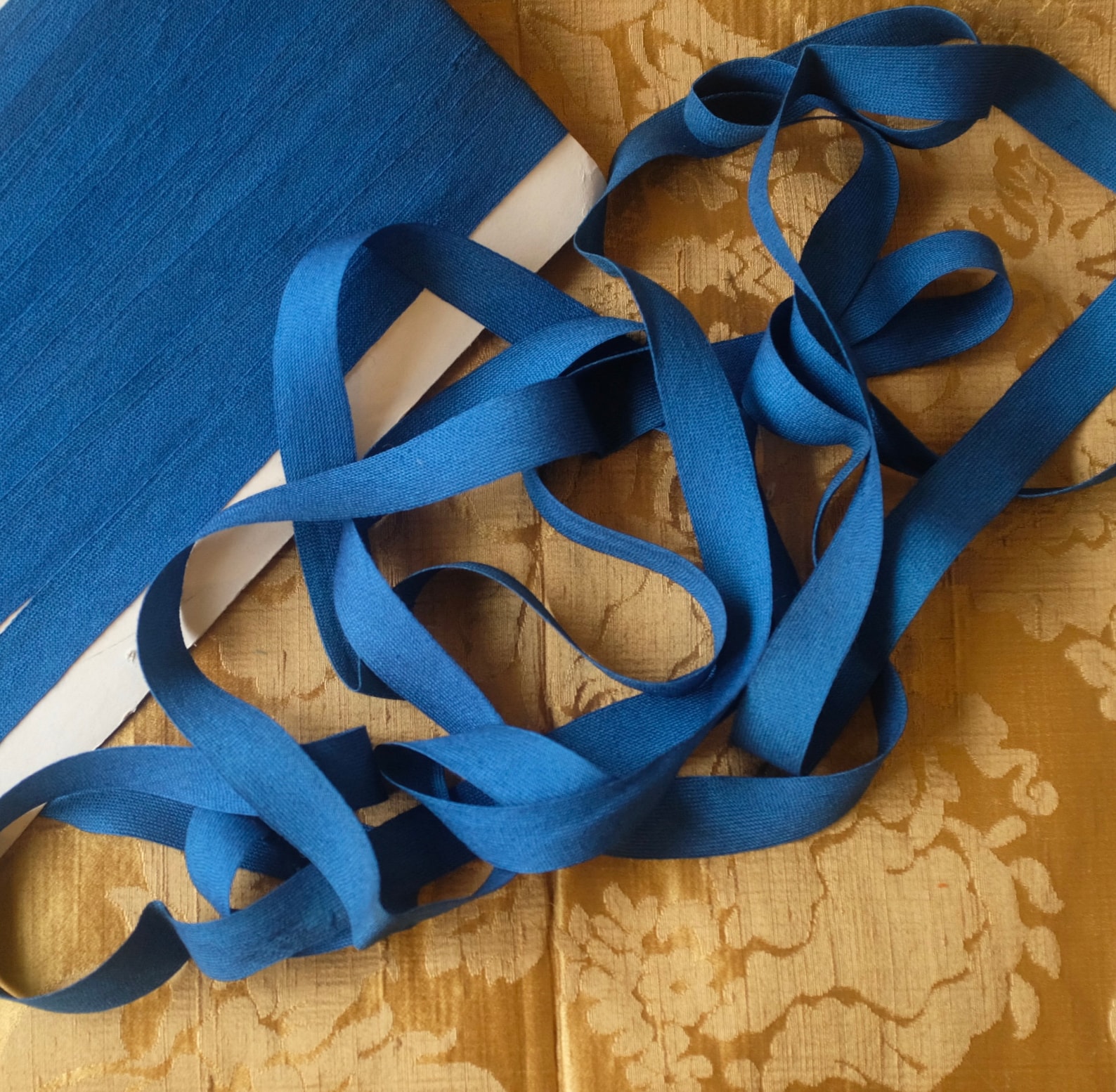 Antique French Silk Wool Braid Trim Peacock Blue | Etsy UK