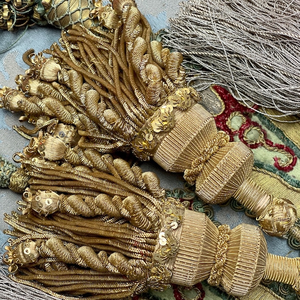 Metallic Tassels - Etsy