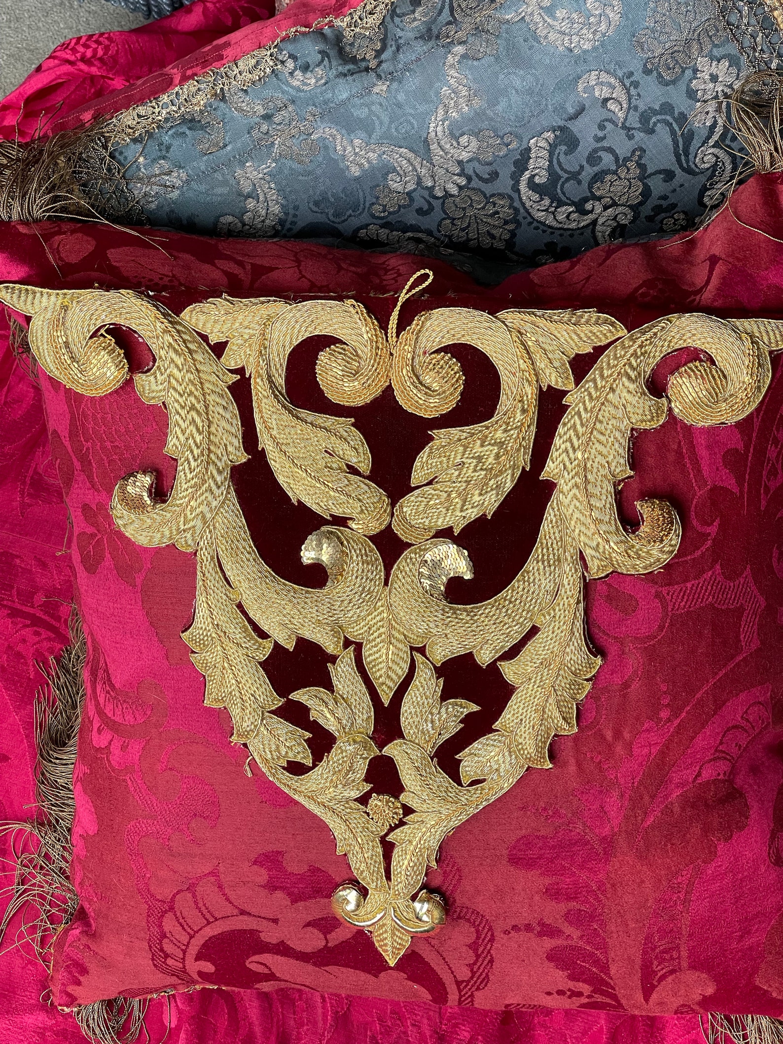 Gold Work Embroidery Spanish Bullion Applique Baroque Panel - Etsy