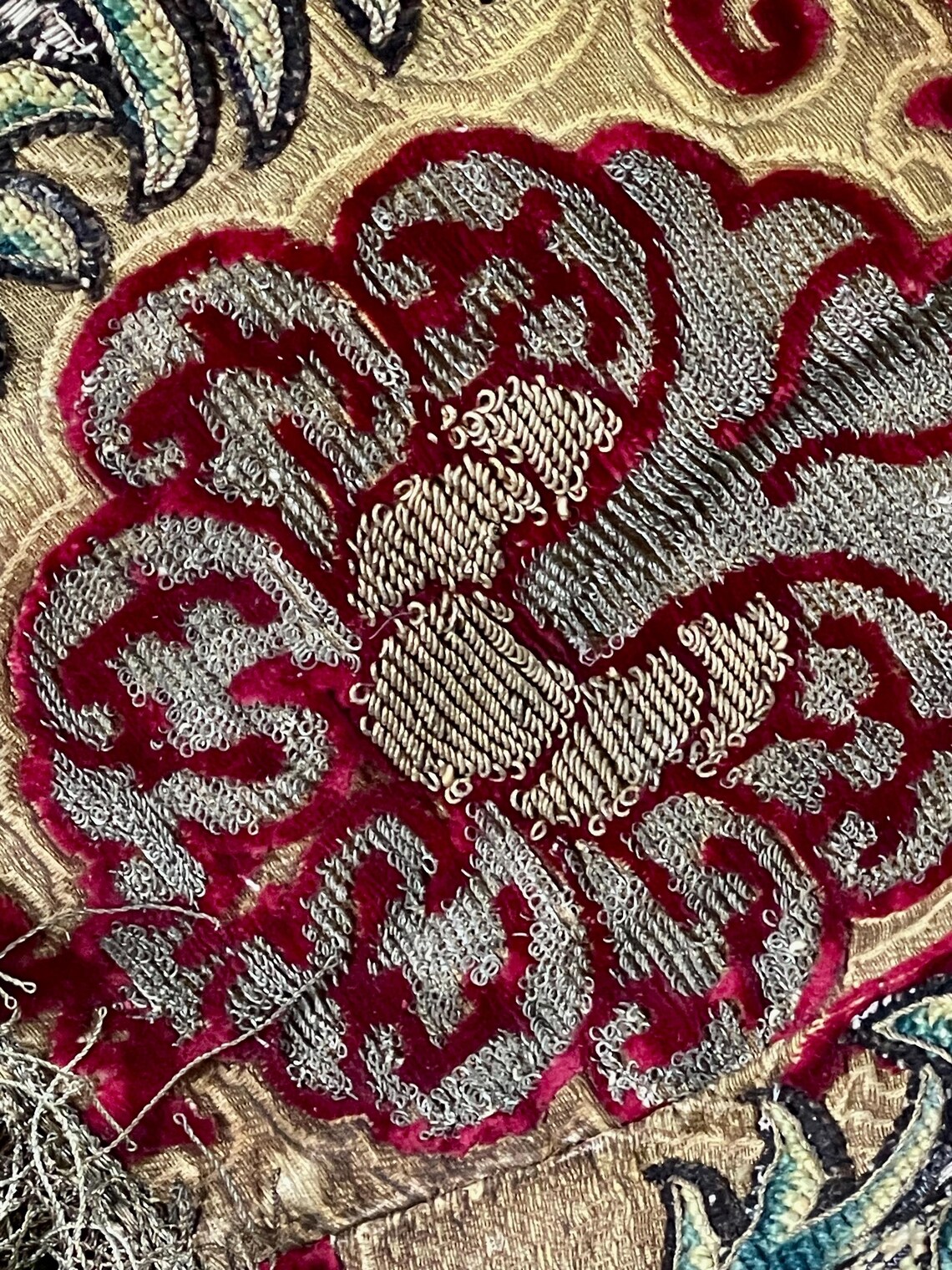 16th Century Renaissance Silk Velvet Valance Pomegranates - Etsy