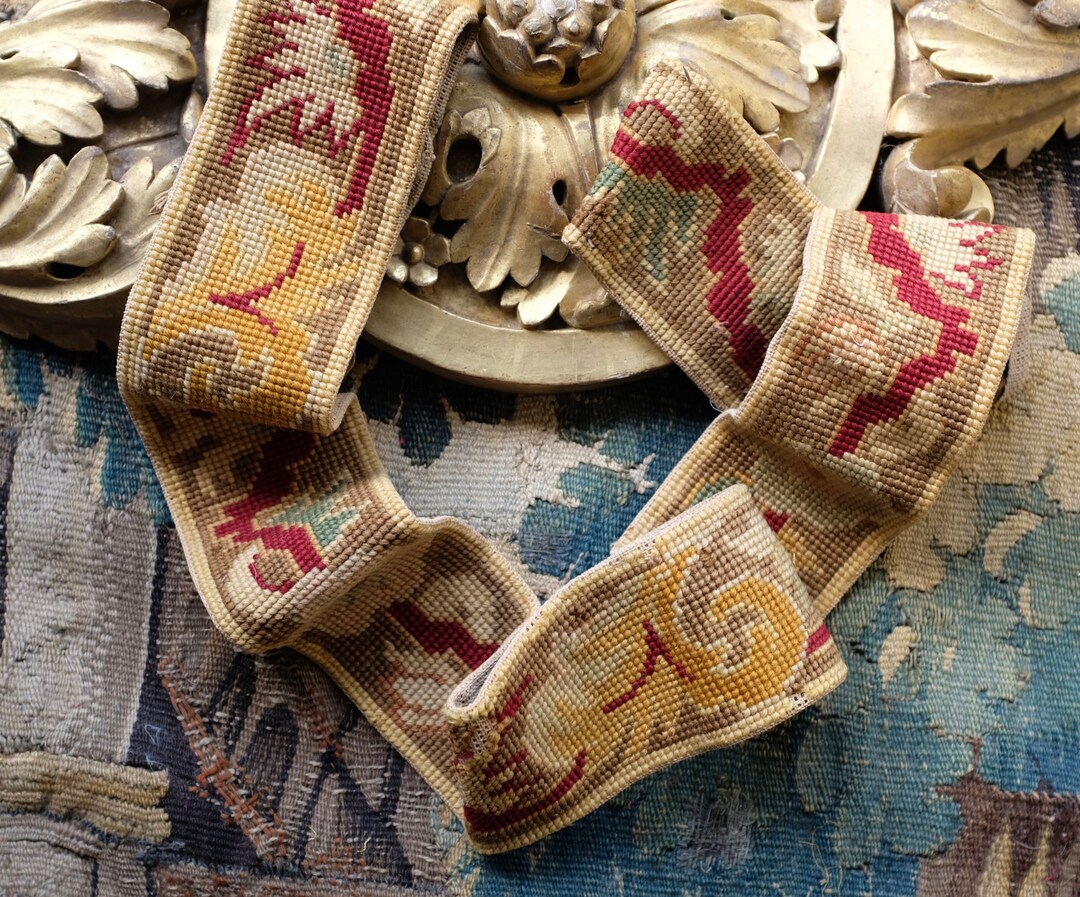 19th Century Hand Embroidered Tapestry Panel - Etsy UK